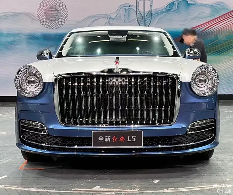 全新一代红旗L5亮相，双色外观+可升降立标，搭载自研V8发动机_车家号_发现车生活_汽车之家