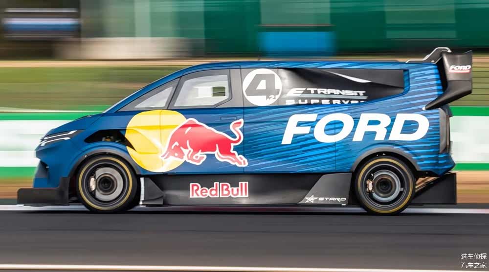 疯狂面包车，1400马力纯电动，福特全顺SuperVan 4.2刷新赛道记录_车家号_发现车生活_汽车之家