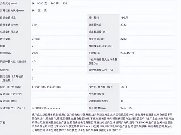【文章】比亚迪汉L EV实车曝光！配580kW电机+激光雷达，尺寸更大动力更猛_车家号_汽车之家