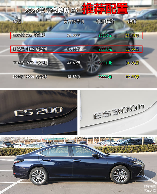 【文章】行情导购：雷克萨斯ES200直降9.5万元，落地价和养车成本又如何？_车家号_汽车之家